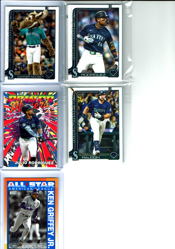 2025 Topps Series 1 & 2 Baseball Seattle Mariners Team Set 19 Base ...