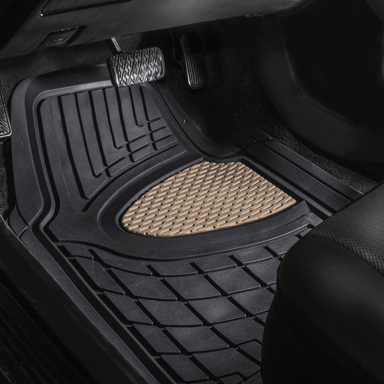 Voiture Sol Tapis pour Auto Sedan SUV Personnalisé Adapté Beige Noir ...