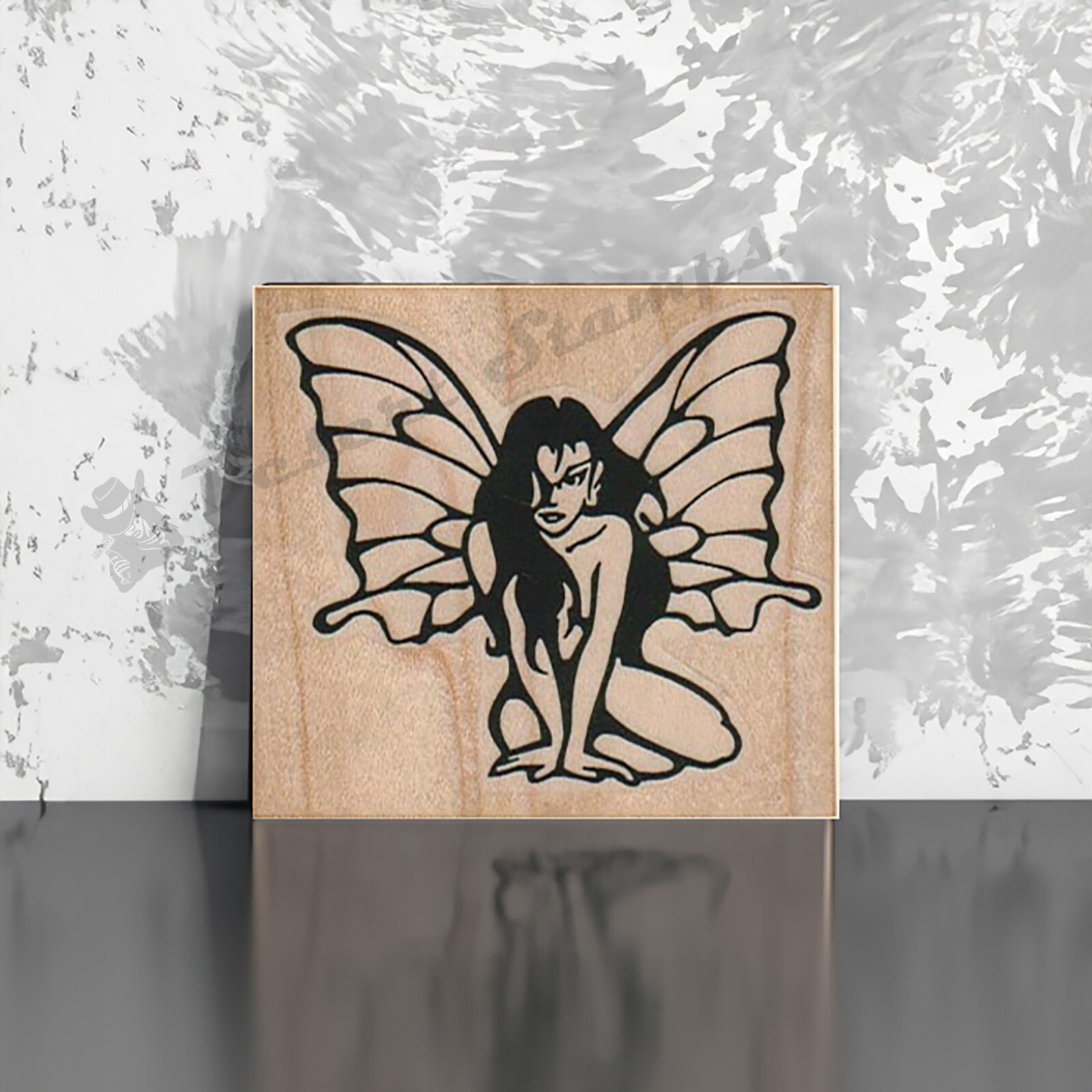 Mounted Rubber Stamp, Butterfly Fairy, Fairy, Fay, Pixie, Fantasy ...
