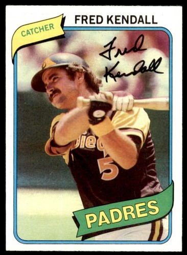 1980 TOPPS FRED KENDALL SAN DIEGO PADRES #598 | eBay