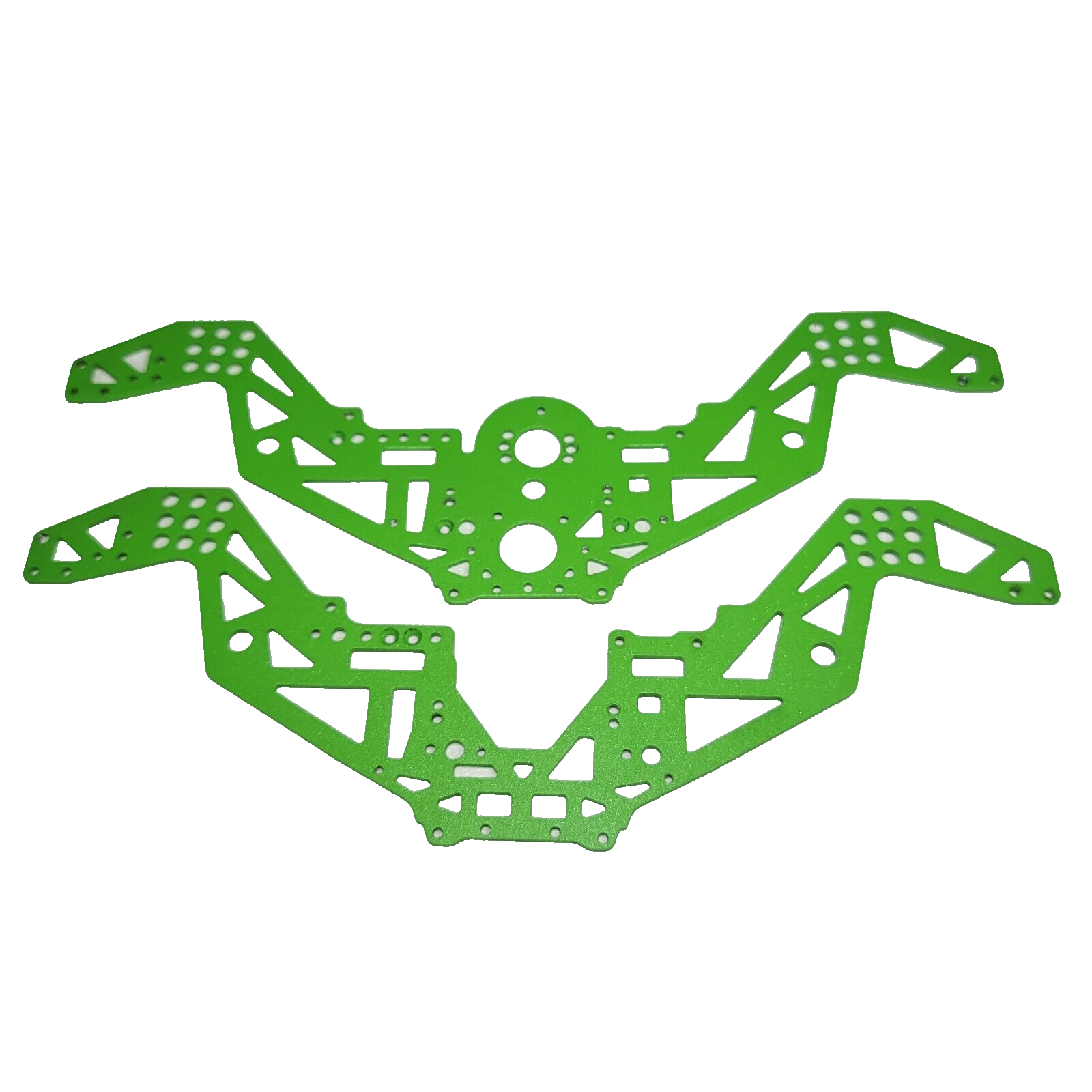 Losi Mini Lmt 1/18 Chassis Side Plates Frame Green Aluminum GraveDigger ...