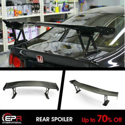 For Honda Civic FD2 Js-R Style Carbon Glossy Rear GT Spoiler Wing | eBay UK