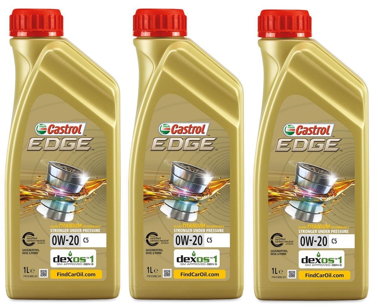 Castrol EDGE TITANIUM 0W-20 C5 Full Synthetic Engine Oil, C5 C6 | eBay