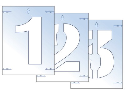 Scan Number Stencil Kit 300mm SCA9416 | eBay