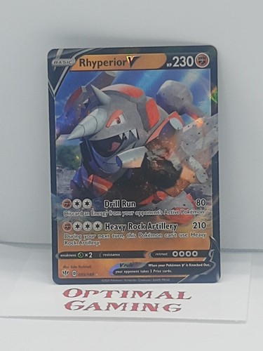 Rhyperior V, Darkness Ablaze - 095/189 Pokemon English PKMN Optimal ...