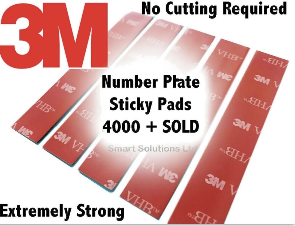 License Plate Mounting Tape 10 X 3M Number Plate Double Sided Sticky ...