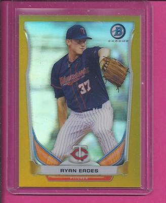 2014 Bowman Chrome prospects Gold Refractor RYAN EADES twins #45/50 | eBay