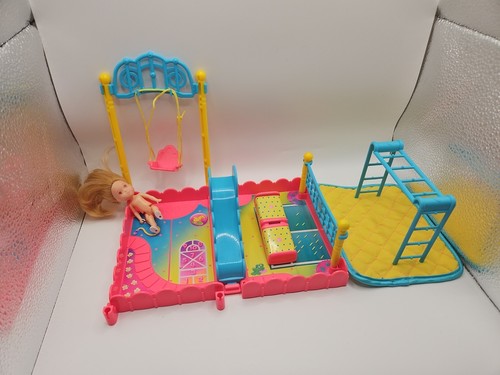 Vtg 1987 Kenner Wish World Kids SLEEP N LEAP BED into Playground w ...