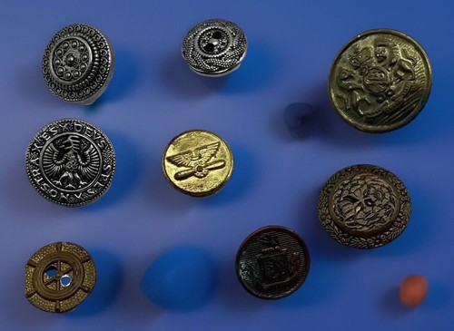 8 Vtg Metal Buttons Wings Flowers Mixed Lot | eBay