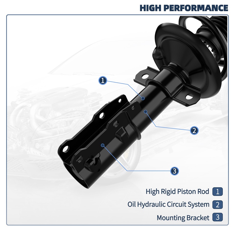 For 2006-2011 Chevrolet HHR Front Complete Struts & Rear Shock Absorber ...
