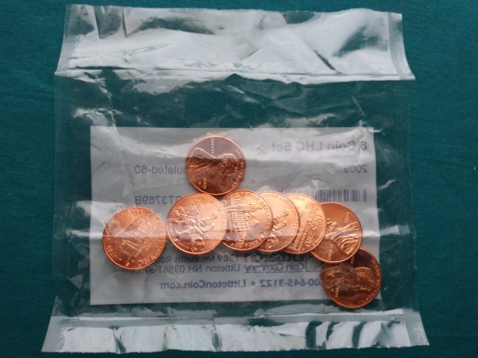 2009 LINCOLN PENNY LHC YEAR SET 4 COINS UNCIRCULATED #1307 | eBay