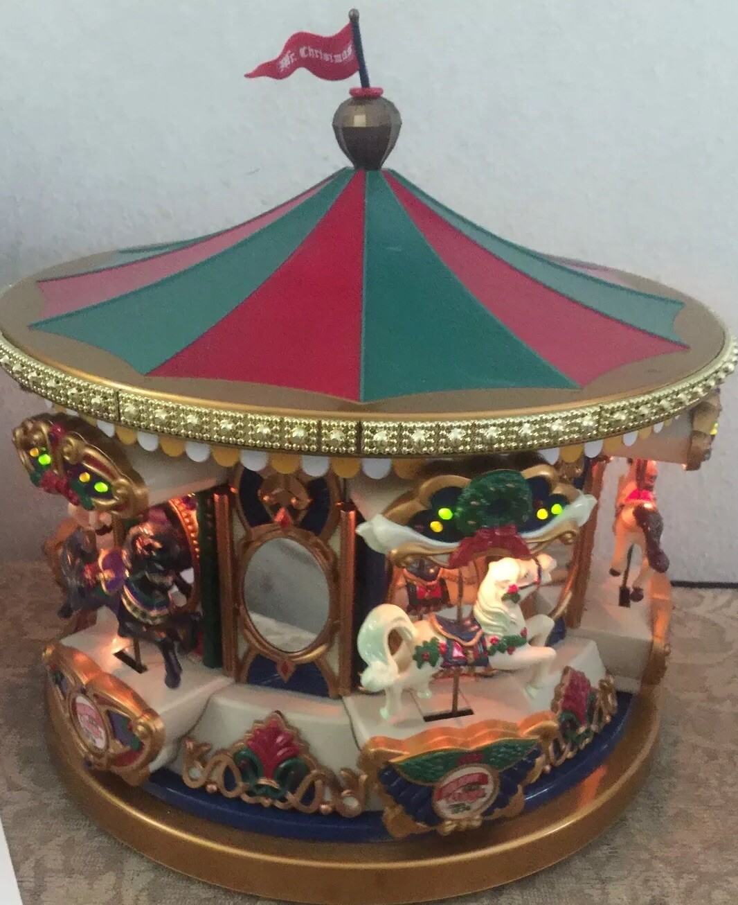 MR.CHRISTMAS ANIMATED (HOLIDAY MERRY GO ROUND CAROUSEL) | eBay