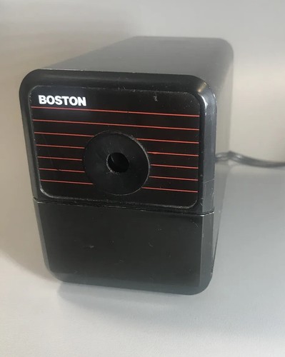 VINTAGE BOSTON ELECTRIC BLACK PENCIL SHARPENER 296A MODEL 18 Works | eBay