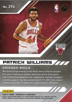 2020-21 Panini Chronicles #294 Patrick Williams Rookie RC | eBay