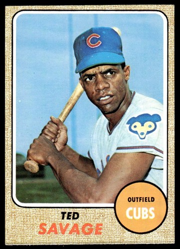 1968 Topps Ted Savage Chicago Cubs #119 *Set Break | eBay