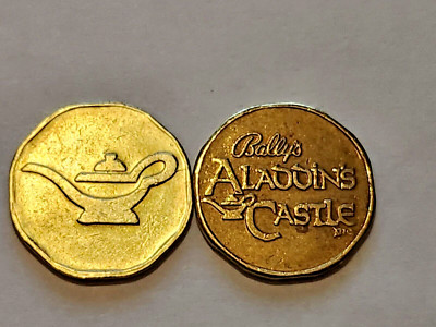ALADDIN'S CASTLE BALLY'S ARCADE TOKEN (Magic Lamp) | eBay