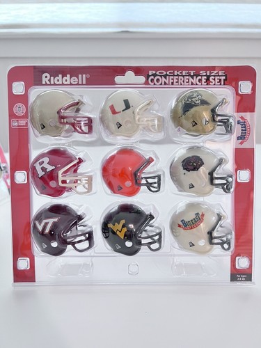NCAA RIDDELL Pocket Size Conference Set BIG EAST Conference Mini ...