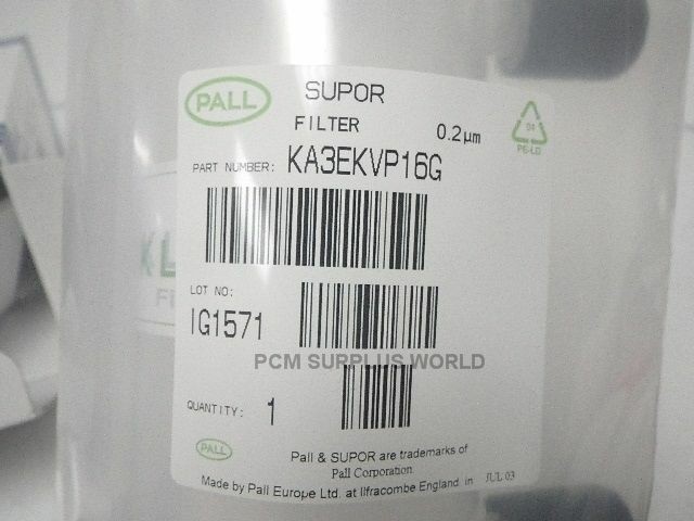 KA3EKVP16G Pall Supor Filter 0.2uM (New In Box) | eBay