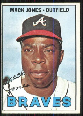 1967 TOPPS MACK JONES 435 VG BASEBALL ATLANTA BRAVES | eBay