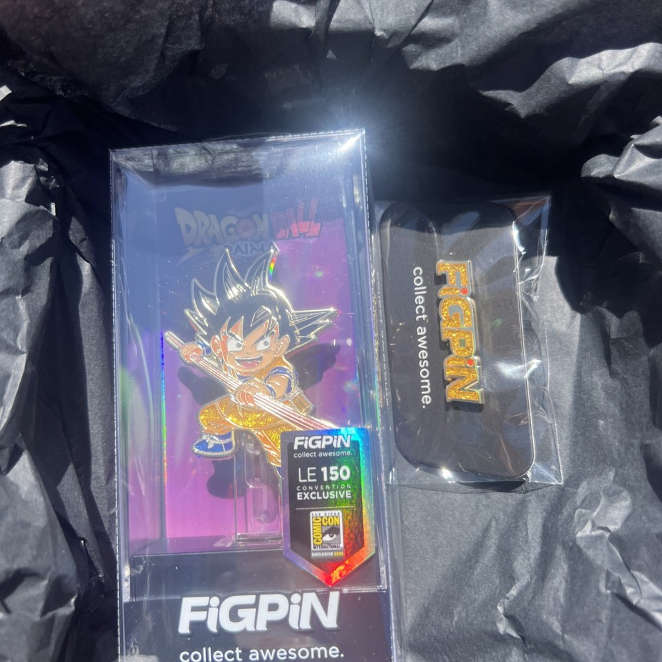 GLITTER FIGPIN Dragon Ball Goku Mini EXCLUSIVE Chase Le 150 W Logo IN ...