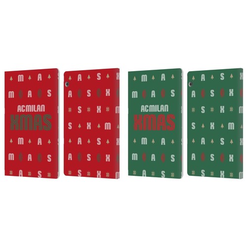 OFFICIAL AC MILAN CHRISTMAS JUMPER LEATHER BOOK CASE FOR HUAWEI XIAOMI ...