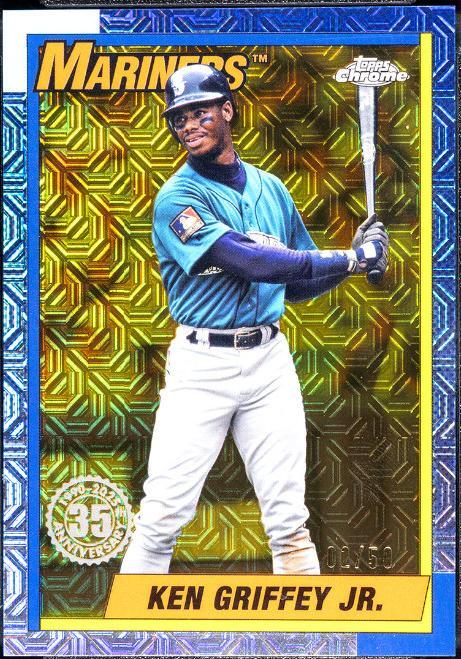 2025 Topps Series 1 - 1990 Topps Chrome Silver Pack Ken Griffey Jr # ...