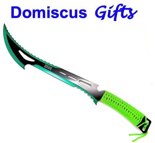 24" NEW! Green ZOMBIE Killer Biohazard Tactical MACHETE KNIFE Knives ...