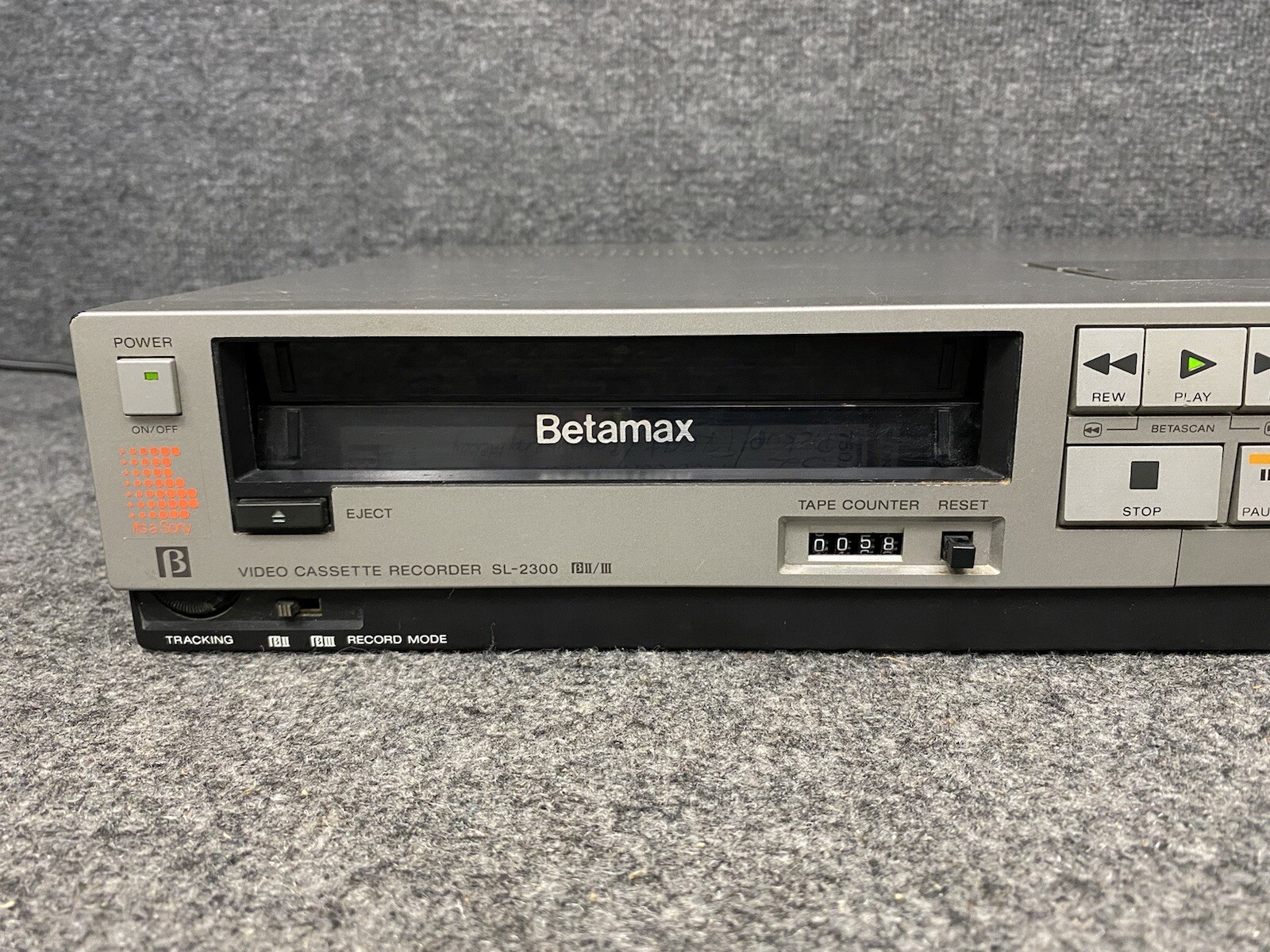 Vintage Sony Betamax SL-2300 Beta Video Tape Recorder | eBay