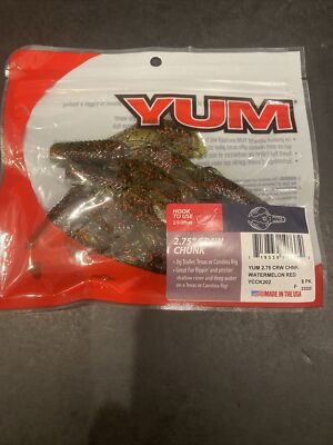 YUM Craw Chunk 2.75” 8 Per Pack Watermelon Red | eBay
