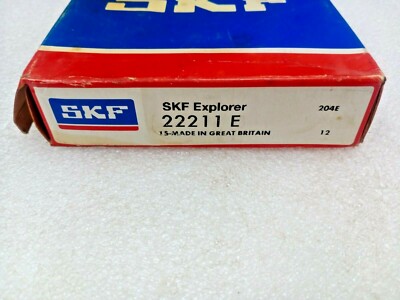 22211 E Double Row Spherical Roller Bearing NEW SKF 55x100x25 MM 22211 ...