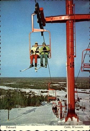 Cable,WI Mount Telemark Bayfield County Wisconsin Postcard | eBay