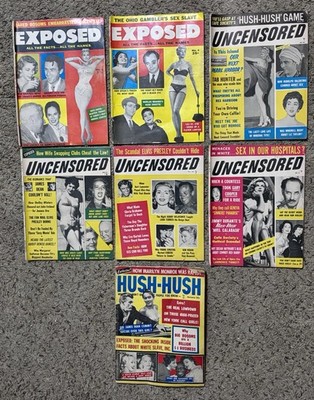 Vintage 1950’s Gossip/Tabloid Magazine’s UNCENSORED, EXPOSED, HUSH-HUSH ...