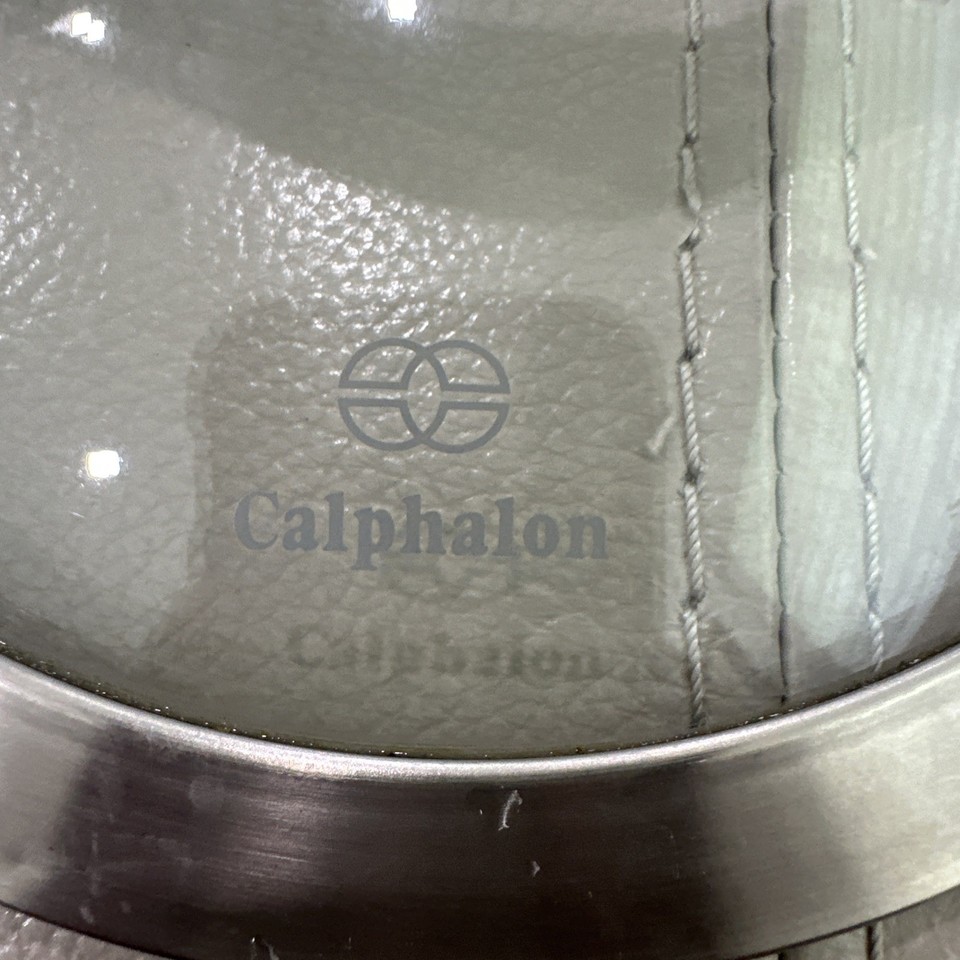 Calphalon 7" OD 6.5" ID Glass Stainless Steel Strainer Pot Pan ...