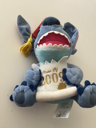 Rare Plush Graduation Graduate School Stitch 2009 Disney Store Lilo ...