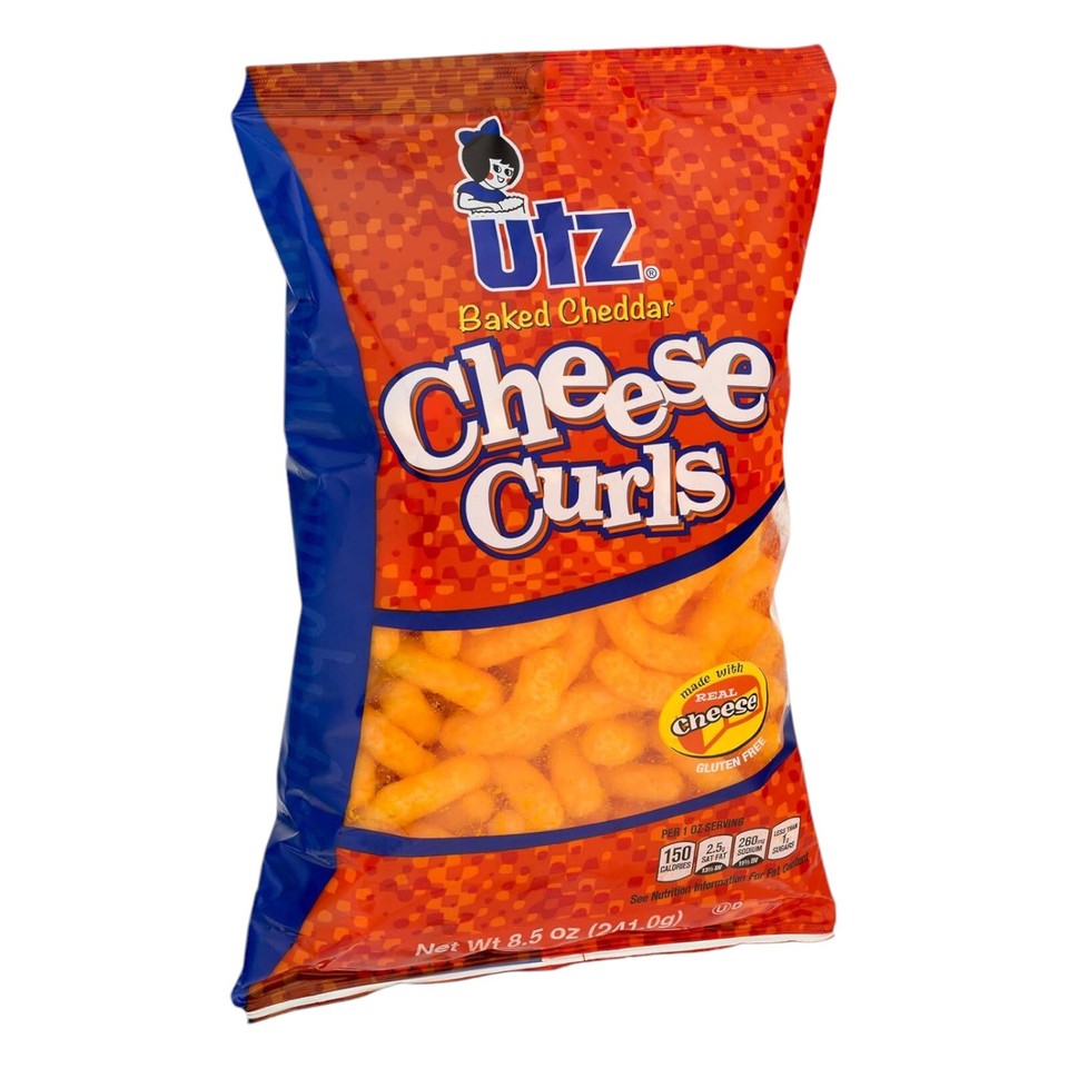 Utz Quality Foods Cheddar Cheese Curls 8.5 oz. Bag | eBay