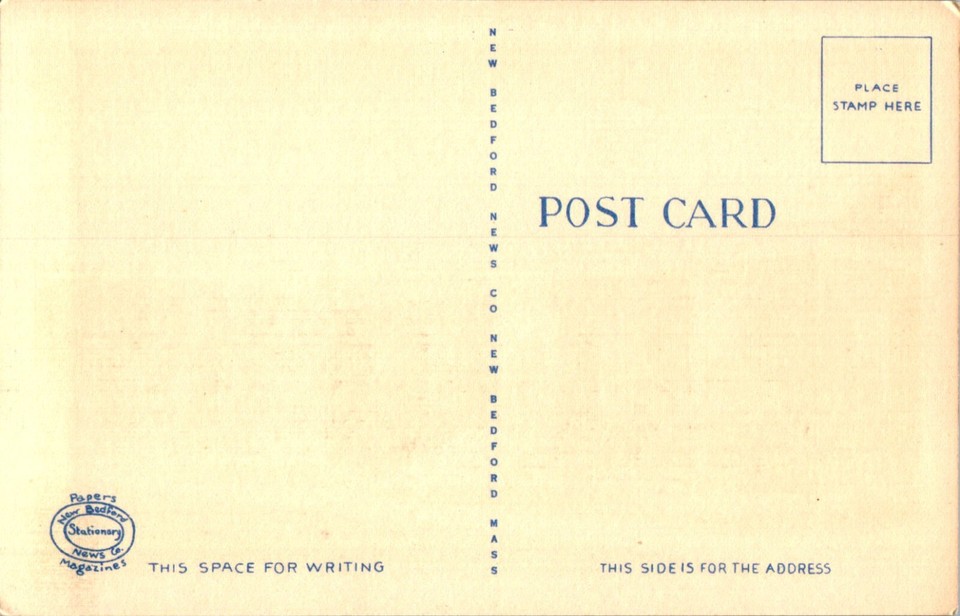 Post Office and Marketplace Building, Wareham, Massachusetts MA linen ...