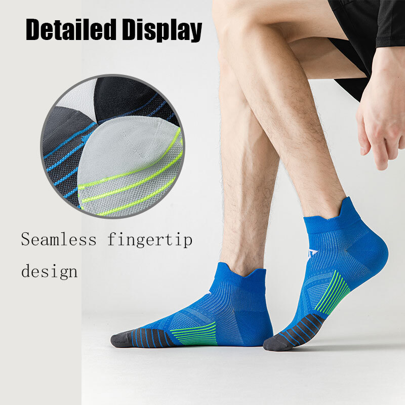 6 Pairs Compression Crew Running Socks Athletic Socks For Men With ...