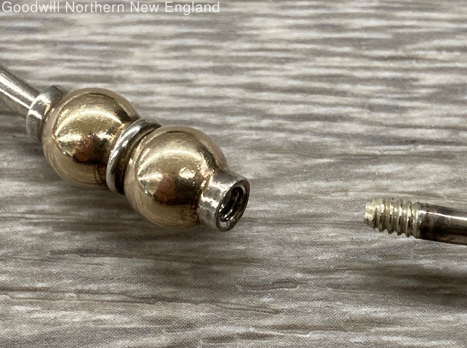 LeStage 14K Gold Screw Ball Clasp on 925 Sterling Silver Cape Cod ...