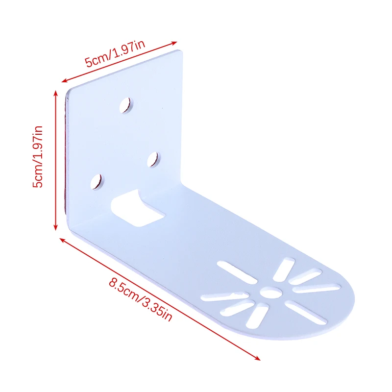 1Pc L Shape Nail Free Wall Mount Camera Iron Bracket with Glue Base PTZ ...