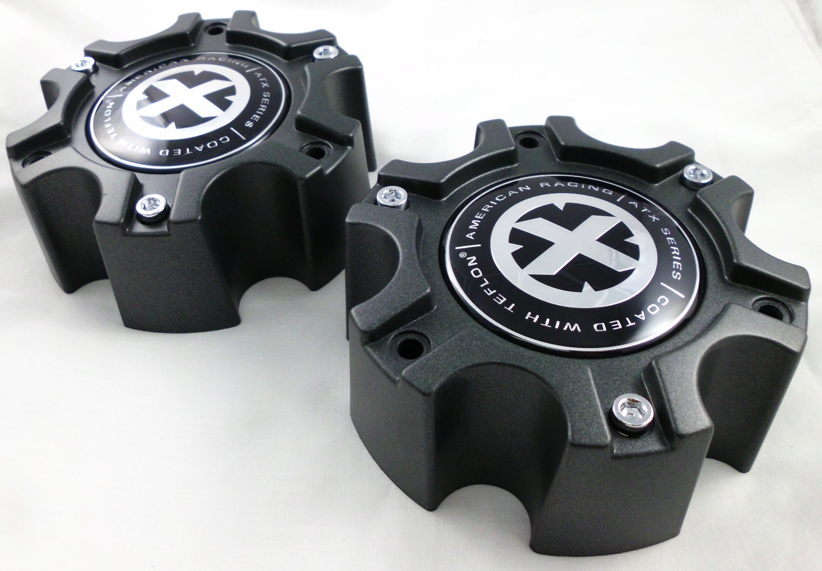 American Racing Wheels ATX Series Custom Wheel Caps Set of 2 # 377B140 ...