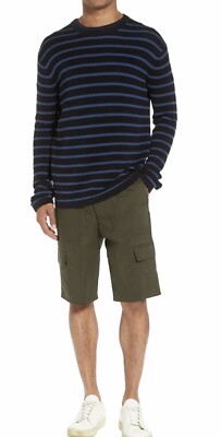 Men’s Vince Drawstring Utility Shorts Army Green Size Small New With ...