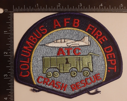 USAF US Air Force Columbus AFB Ohio OH Fire Dept Crash Rescue Patch | eBay