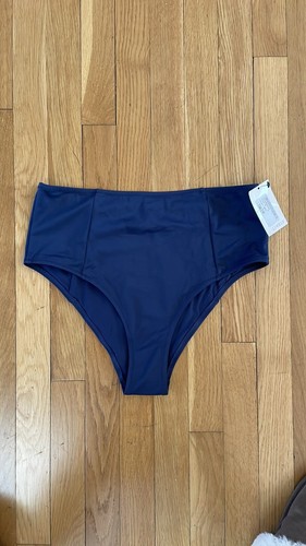 NWT Lively Women's High Rise Bikini Bottom Navy Medium | eBay