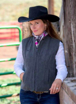 Wyoming Traders Womens Sierra Australian Wool Zip Up Ranch Wear Cowgirl ...