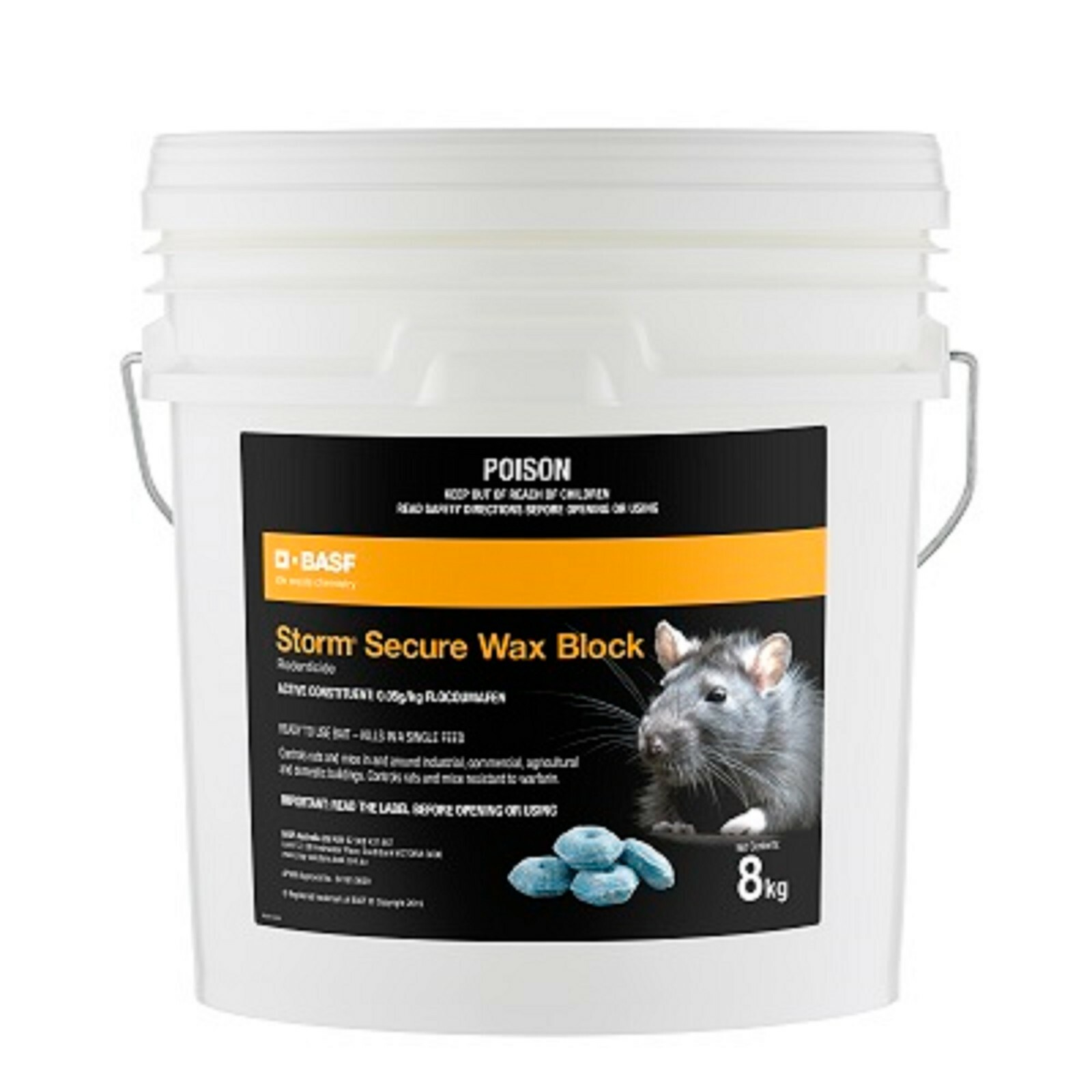 Storm Secure 8kg Rodent Rat Mice Mouse Wax Bait One Feed | eBay