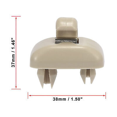 2PCS Sun Visor Clip Beige 8E0857562A For Audi A3 A4 A5 Q5 A7 B6 B7 B8 ...