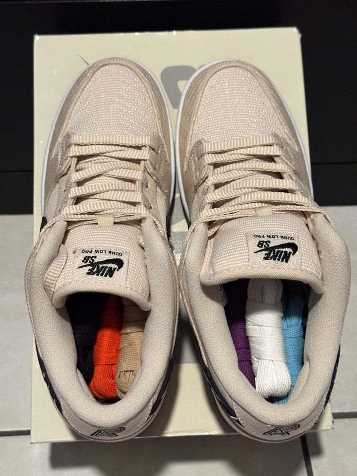 Nike Dunk Low SB Albino & Preto ‘Jiu-Jitsu’ FD2627-200 Men’s Size 10.5 ...