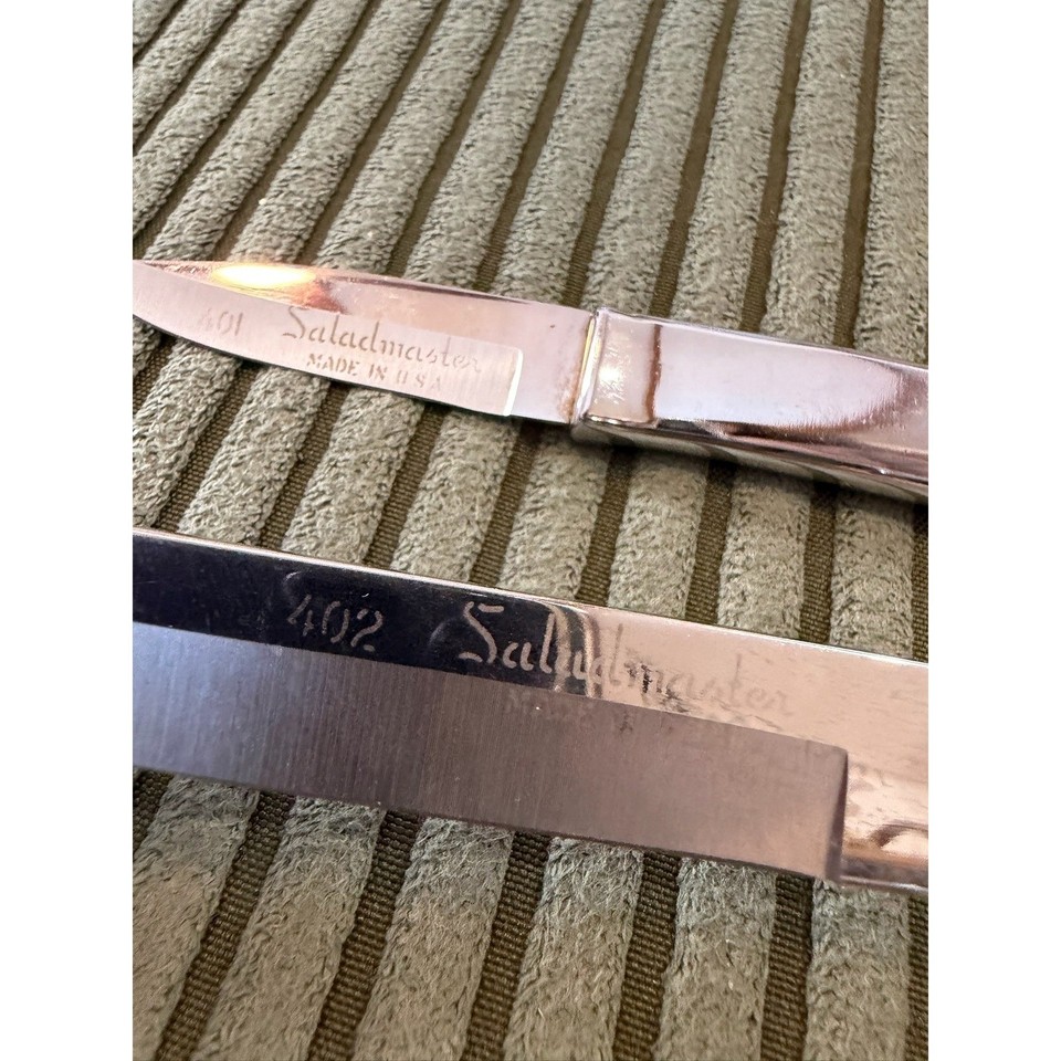 Saladmaster 401 402 Steak Knives Set Stainless Steel Made in USA | eBay