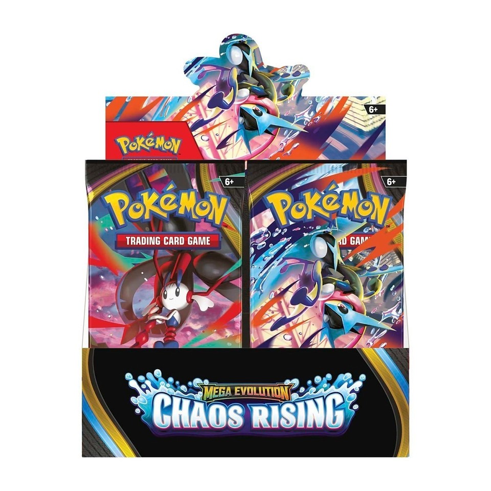 Pokémon TCG Mega Evolution Chaos Rising Booster Display Box (36 Packs ...