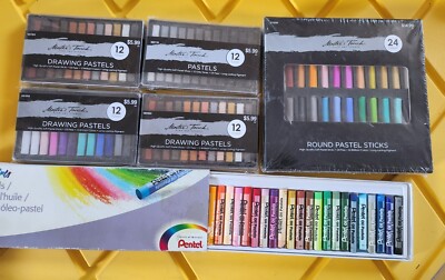 LOT of Master's Touch (72) Color Round Square Pastel Sticks Set & 25 ...